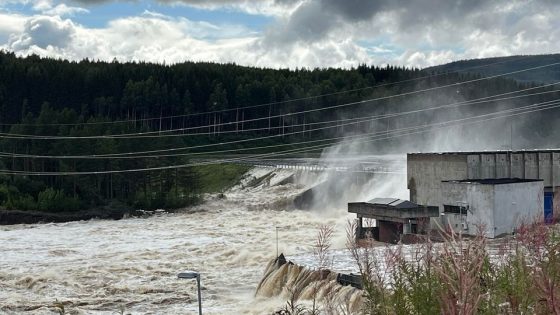 Norwegian dam breached after heavy flooding, beating police plan to ...