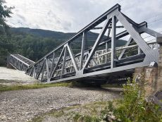 Norwegian steel truss rail bridge collapses as Storm Hans wreaks havoc ...
