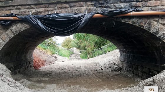 Latest images from Great Musgrave bridge infill removal reveal damage ...