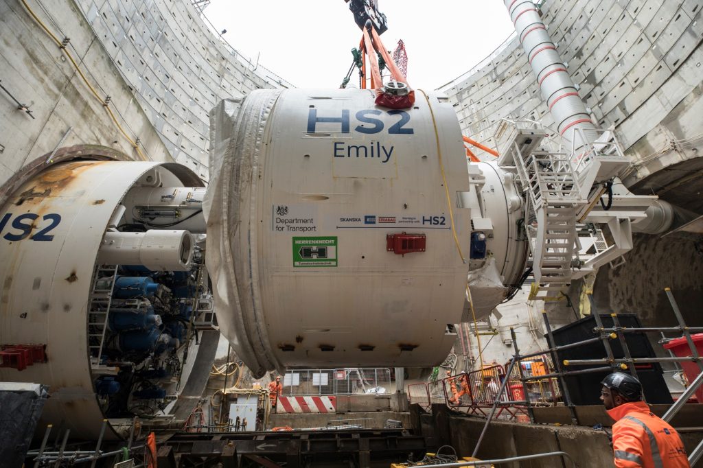 HS2 | TBMs lowered into Ealing shaft ahead of next London tunnelling ...