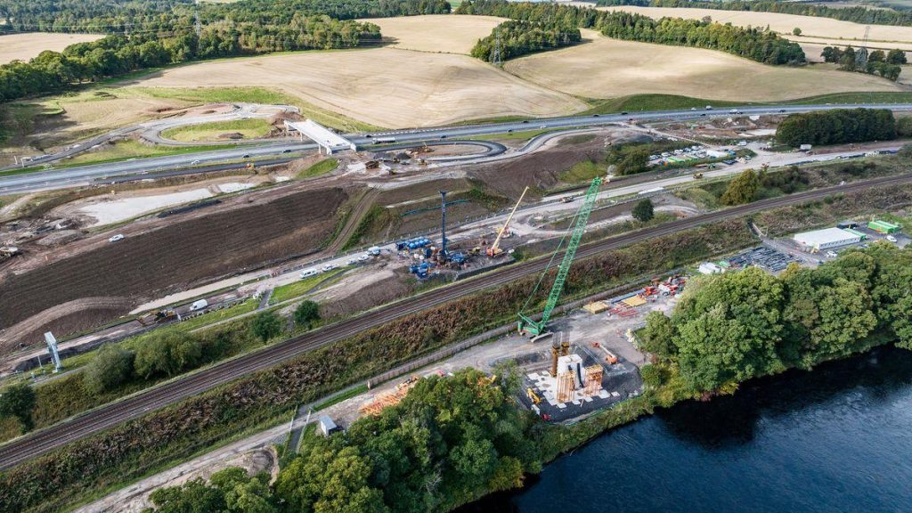 Bam marks halfway point on £118M Cross Tay link road road project | New ...