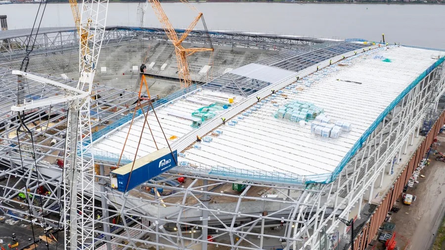 Everton Stadium | Finished article starts to show among latest ...