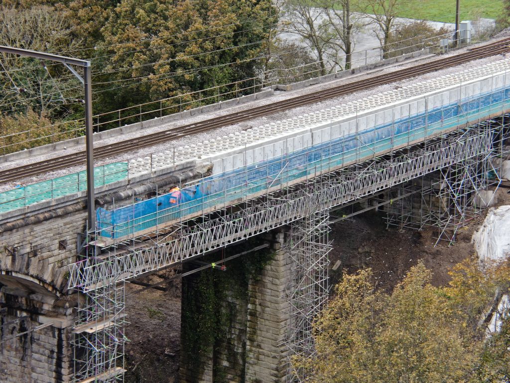 Engineers complete work on historic rail viaduct in Northumberland ...