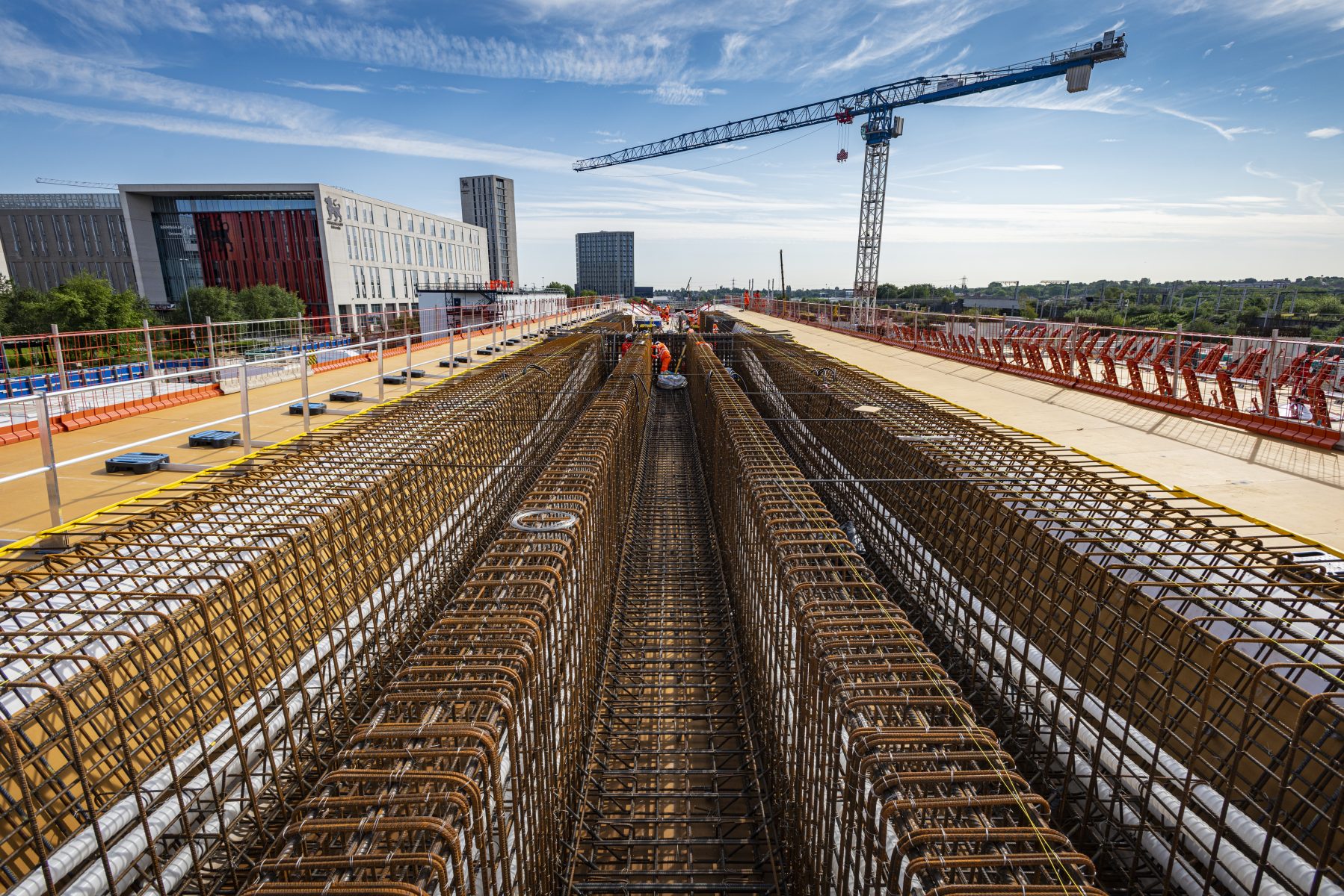 New images reveal progress on HS2’s forked Curzon Viaduct in Birmingham ...