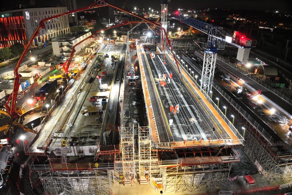 New images reveal progress on HS2’s forked Curzon Viaduct in Birmingham ...