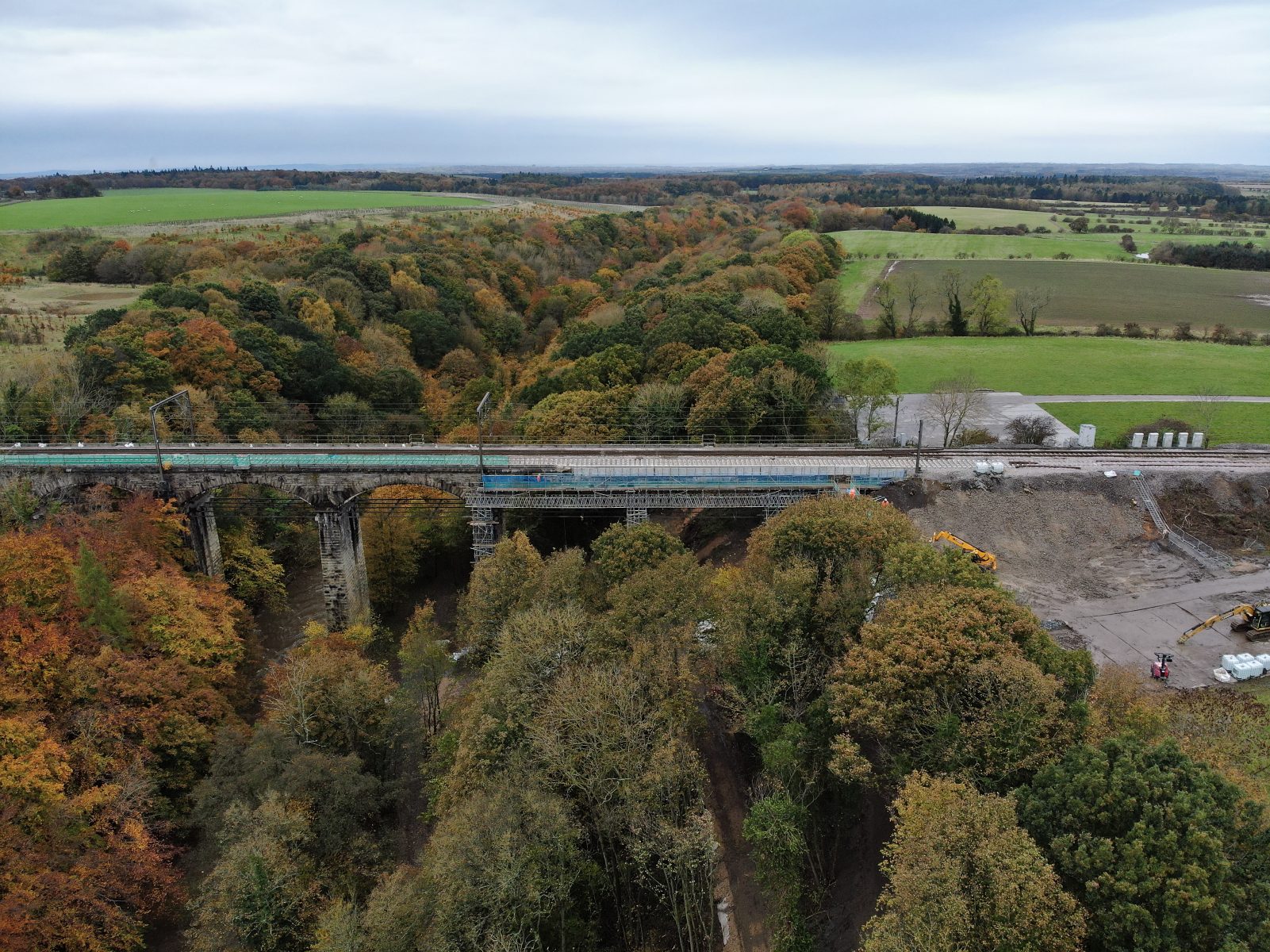Engineers complete work on historic rail viaduct in Northumberland ...