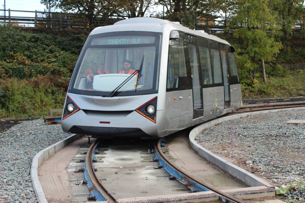 Laying of test track for Very Light Rail in Coventry city centre begins ...