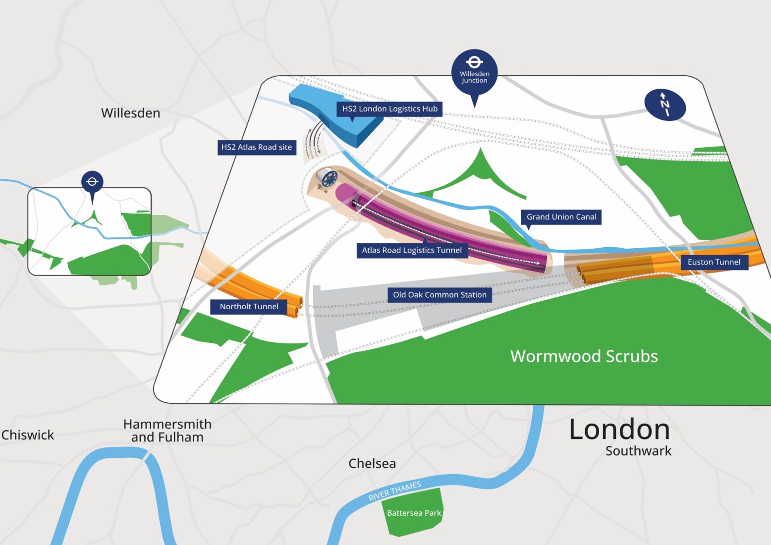 TBM breaks through at HS2’s Old Oak Common site completing logistics ...
