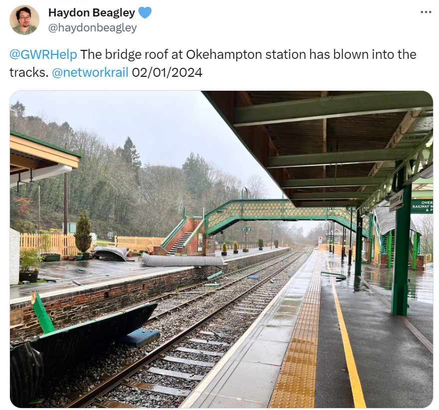 Storm Henk: Railways and roads impacted across southern and western ...