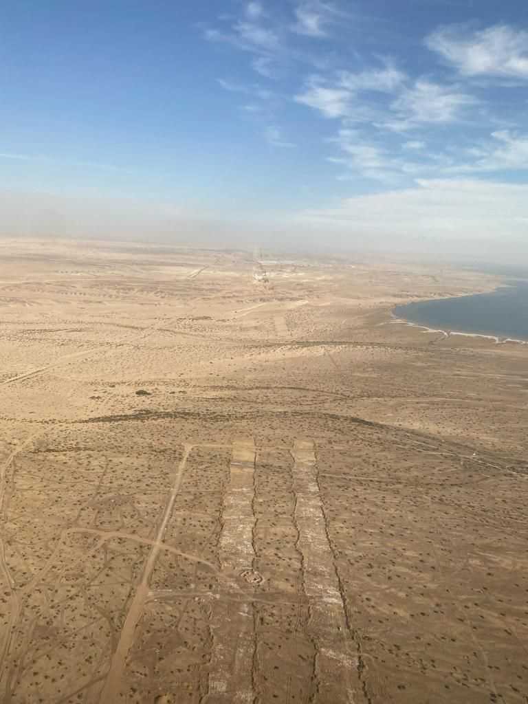 Aerial photos show development of 170km long Saudi Arabia city The Line ...