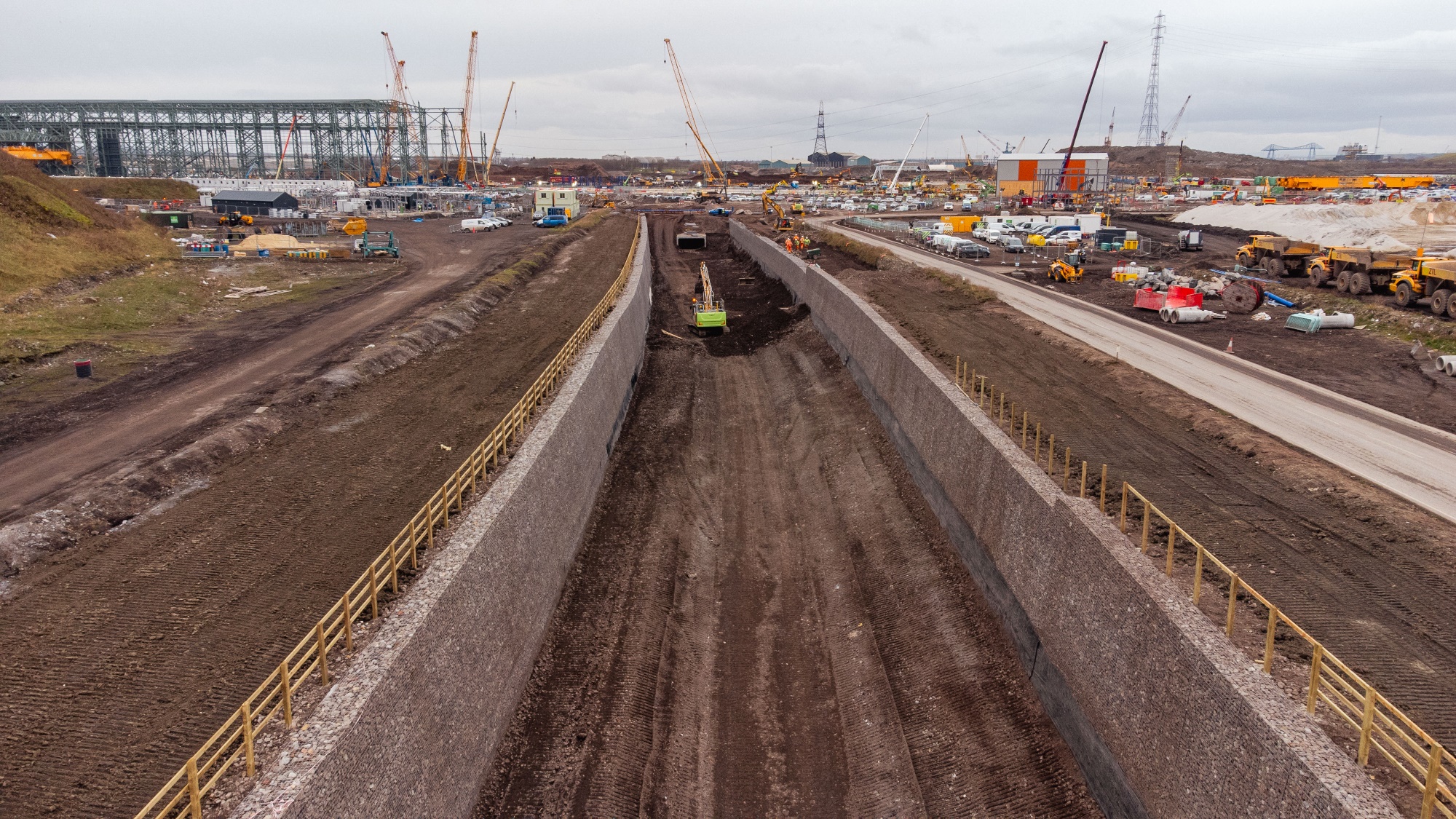 ‘Colossal’ £16M, 1.9km drainage system under construction at Teesworks ...
