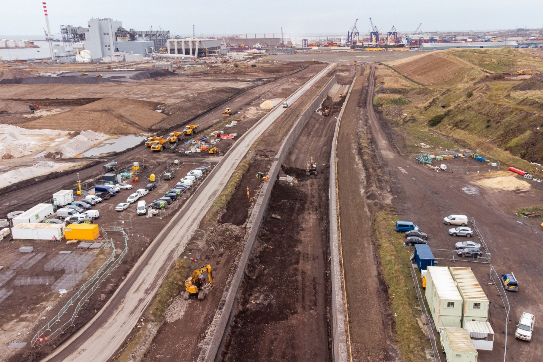 ‘Colossal’ £16M, 1.9km drainage system under construction at Teesworks ...