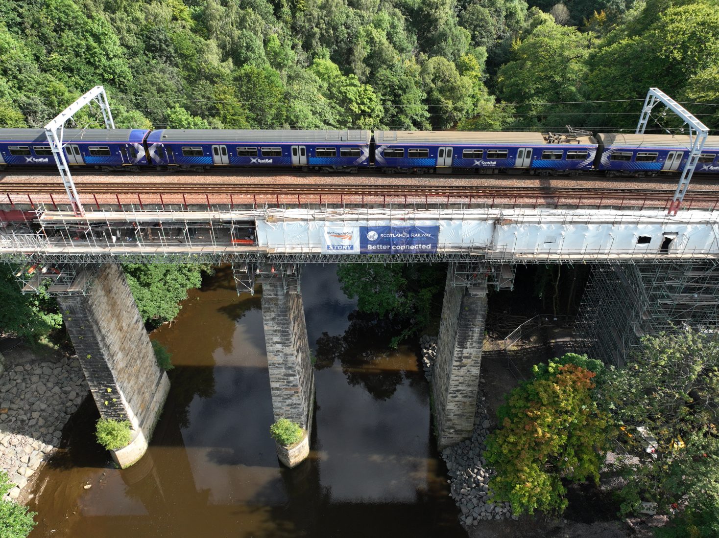 1,370 repairs completed on 160-year-old Camps rail viaduct in Scotland ...