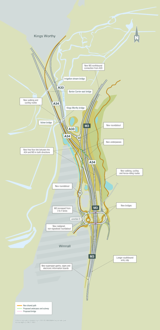 Green light for £200M upgrade to M3 junction 9 in south Hampshire | New ...