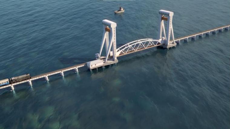 India’s first vertical lift sea bridge will open by end of year | New ...