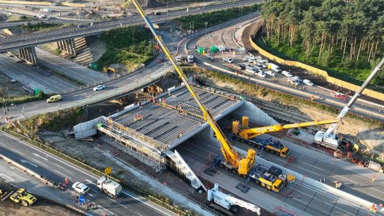 M25 reopens early again following installation of junction 10 bridge as ...
