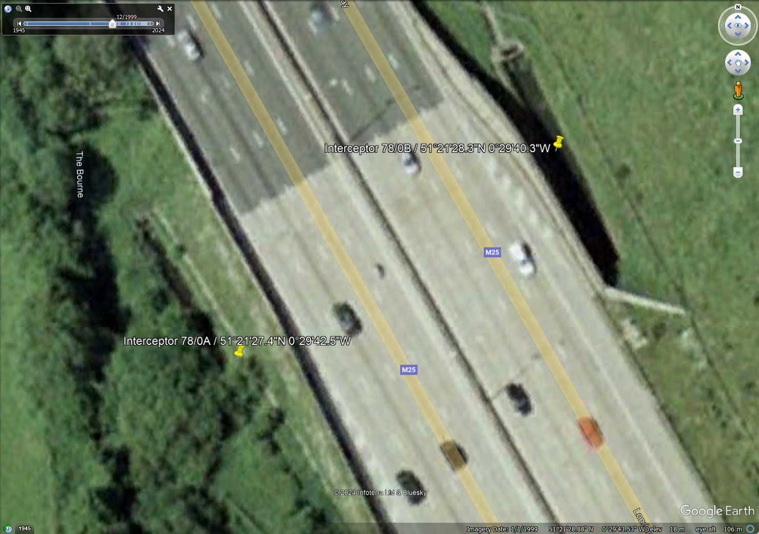 Mapped: Aerial imagery shows M25 runoff ponds have not been maintained ...