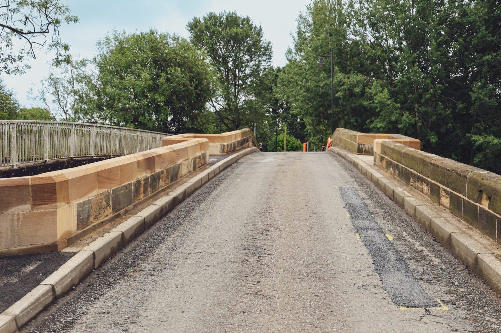 Restoration of 1727 bridge in Yorkshire completed two weeks ahead of ...