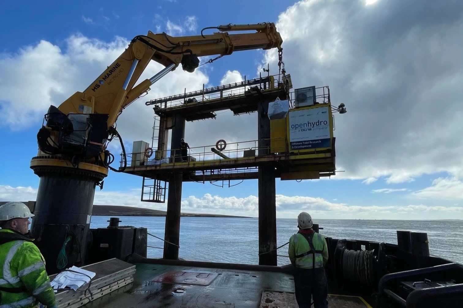First stage of decommissioning Fall of Warness test tidal turbine ...