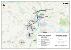 Proposed routes for £2.5bn Leeds – Bradford mass transit revealed as ...