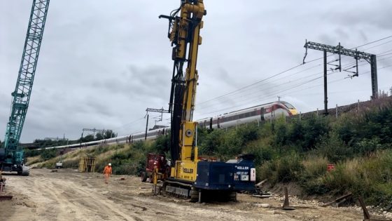 400 piles installed at Network Rail’s Durham landslip project | New ...