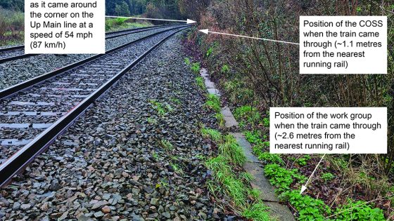 Report highlights rail risks after Colas worker near-miss involving ...
