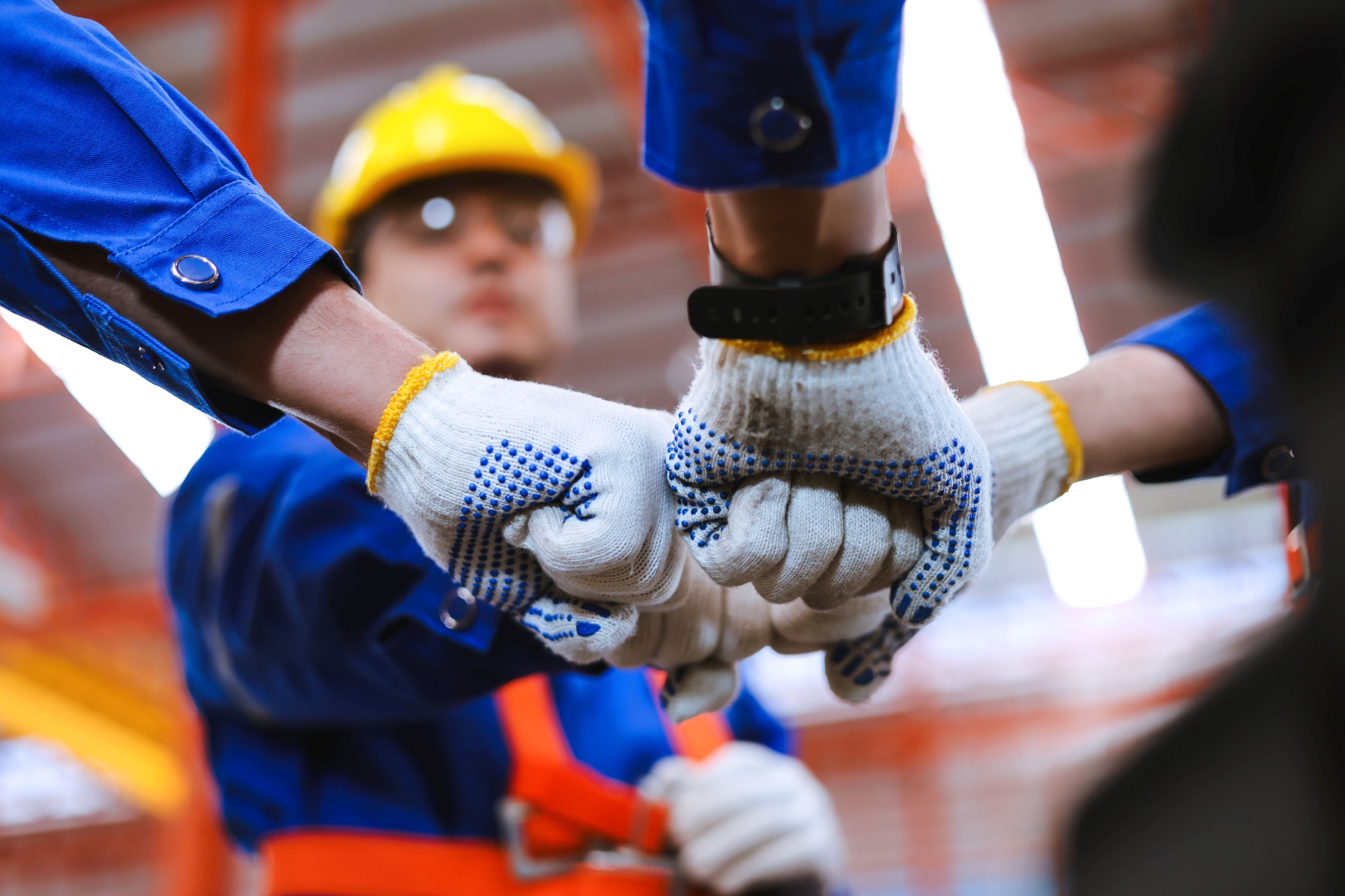 Construction Workers Working Together