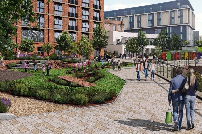 Esh starts £4.1M Rotherham Riverside improvement works including road ...