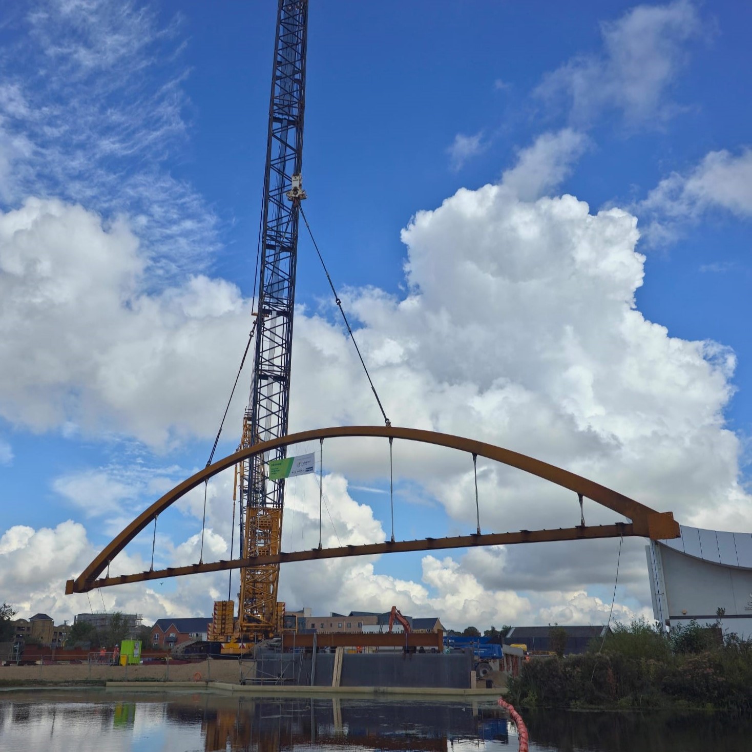 50m bridge arches installed over River Chelmer for £43.6M Chelmsford ...
