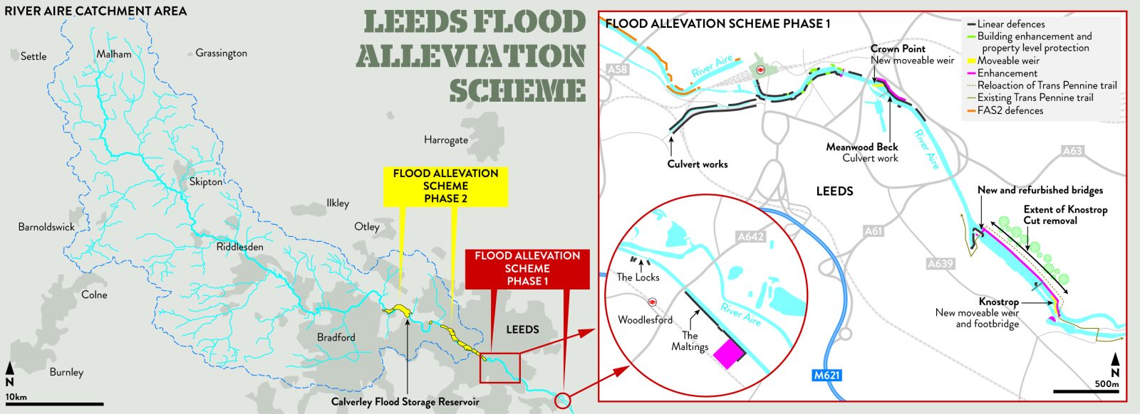 Leeds’ flood protection enhanced after 10-year scheme adopts mix of new ...