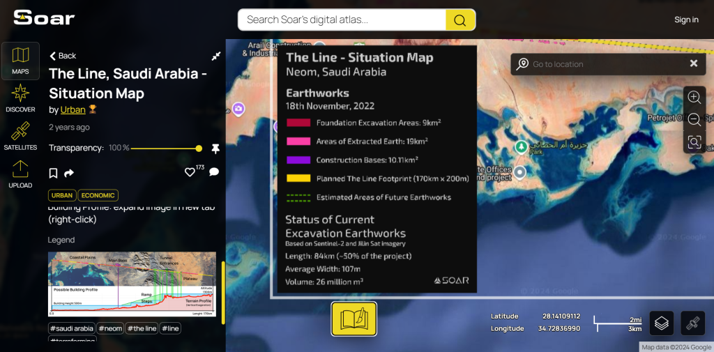 Neom: Satellite imagery reveals more details and Motts joins as city ...