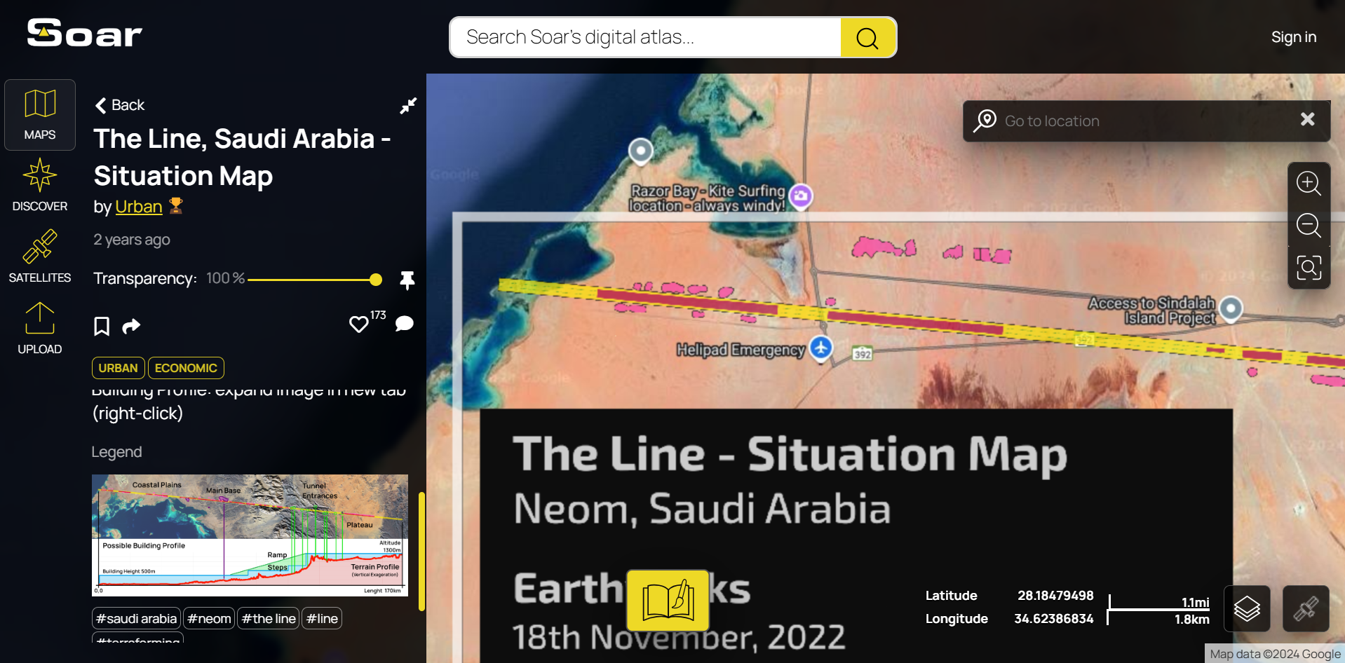 Neom: Satellite imagery reveals more details and Motts joins as city ...