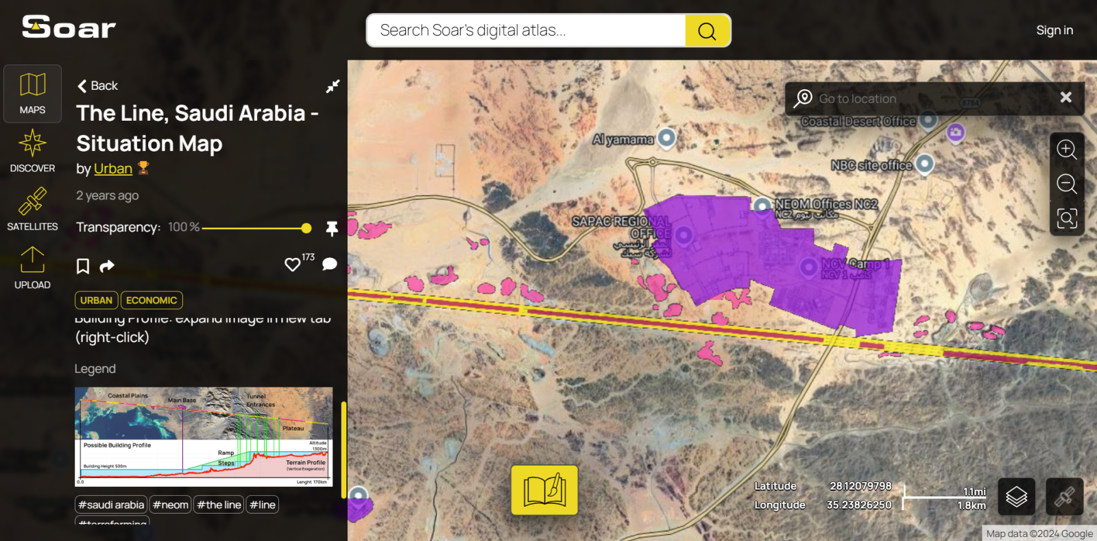 Neom: Satellite imagery reveals more details and Motts joins as city ...