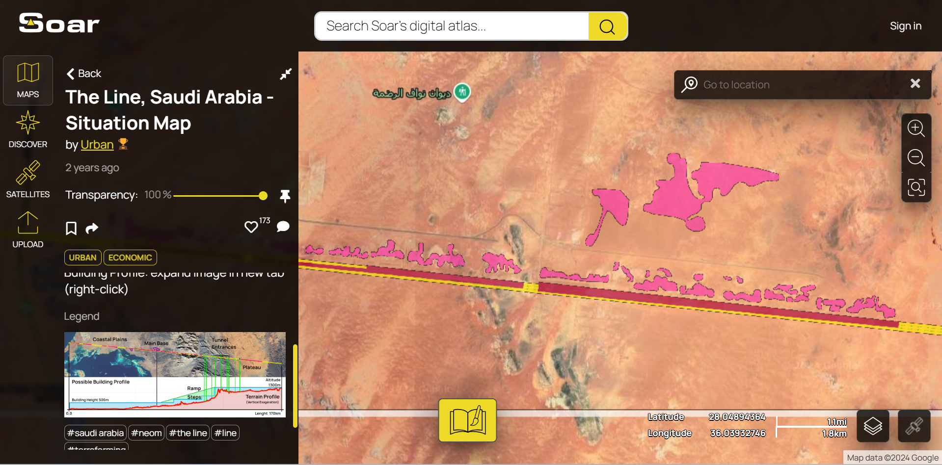 Neom: Satellite imagery reveals more details and Motts joins as city ...