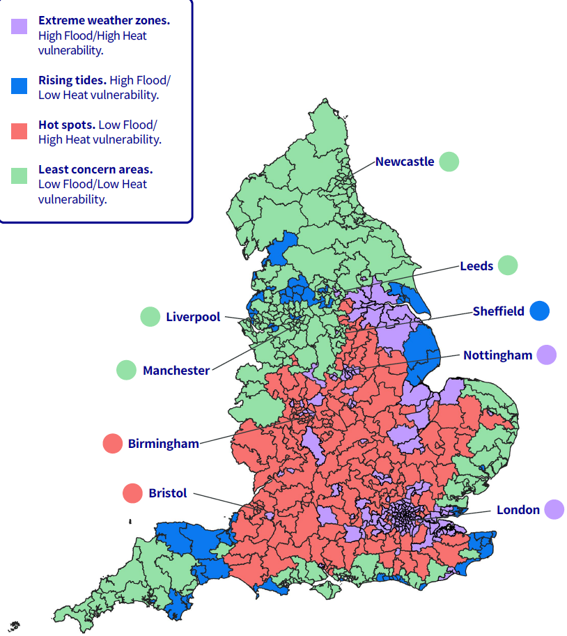 Alarming climate risks for English regions detailed in new report and ...