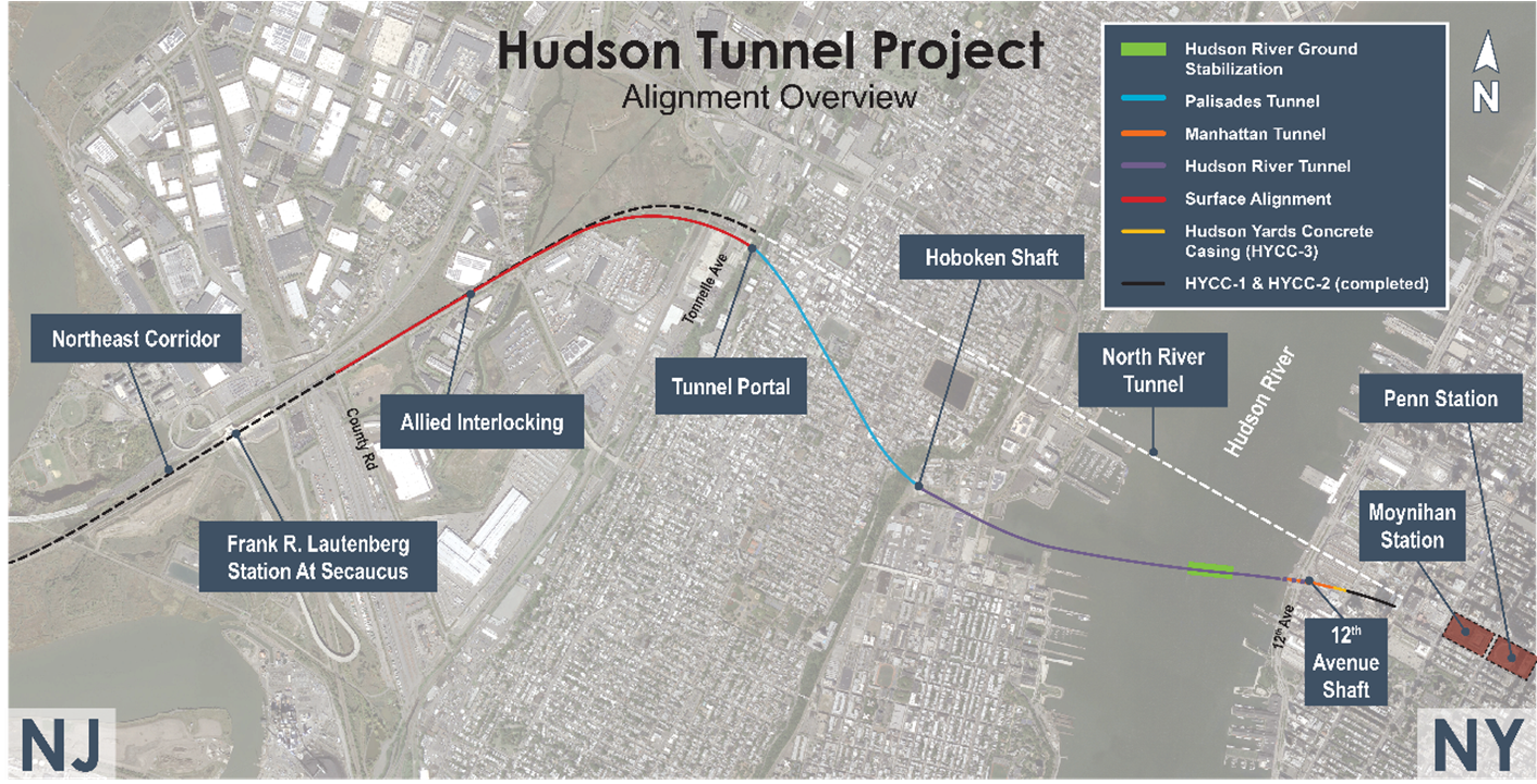 $1.18bn Manhattan Tunnel contract awarded as part of $16bn Hudson Tunnel Project | New Civil ...