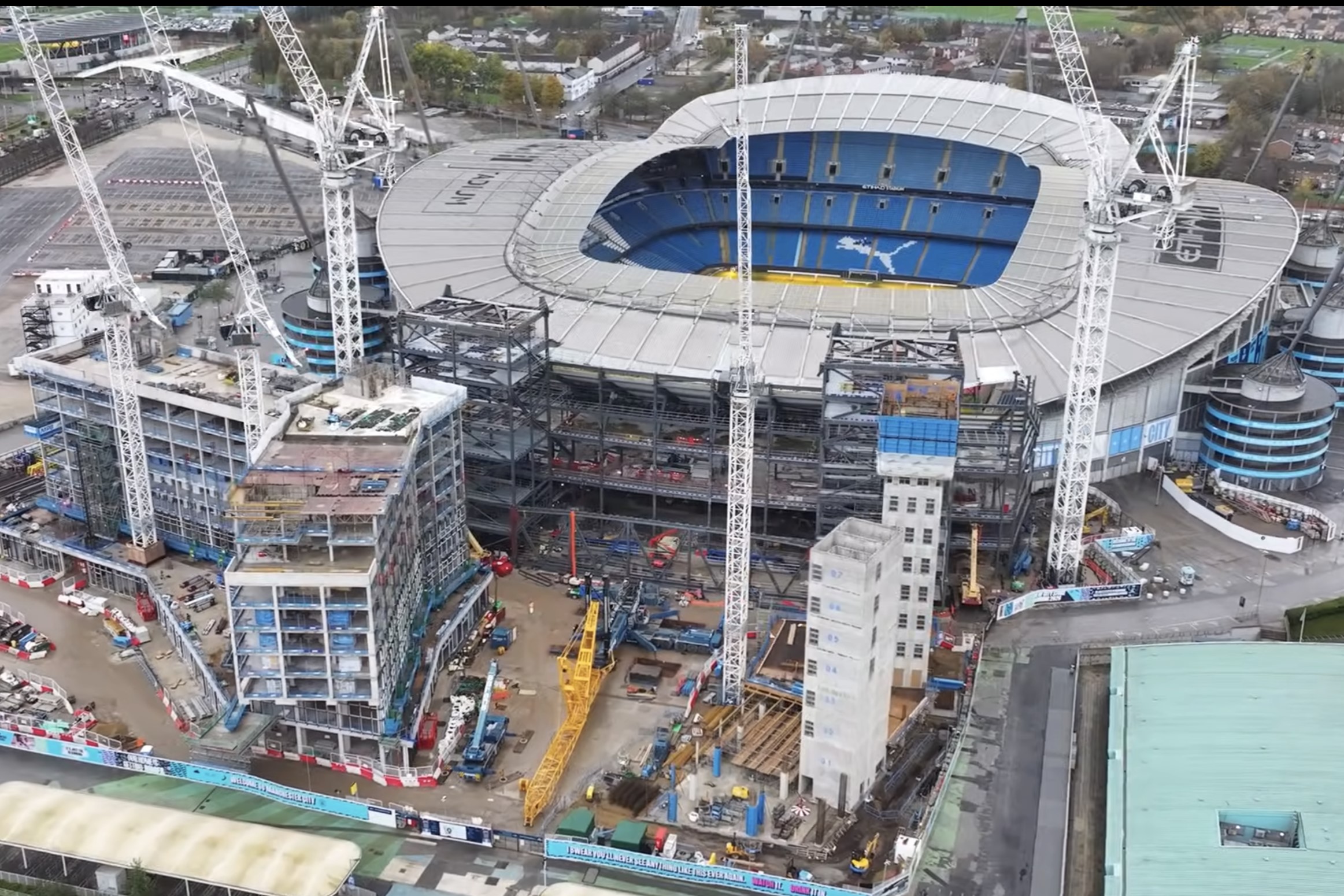 Etihad Stadium Manchester City Groundsman Reveals First Look At Brand