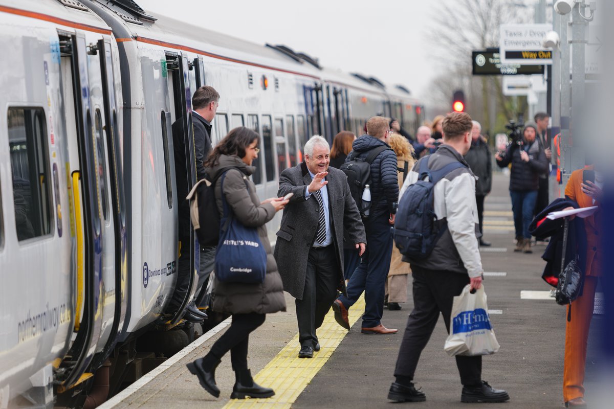 Northumberland line services resume after 60 years following ...