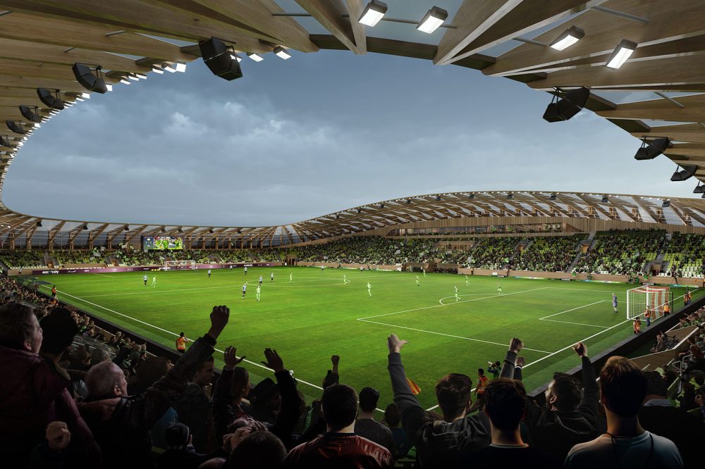Forest Green Rovers’ plan for world’s first all-timber sports stadium ...
