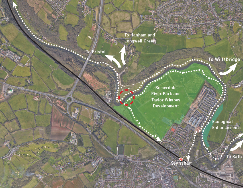 Plan submitted for new 45m span footbridge over Avon between Bath and ...
