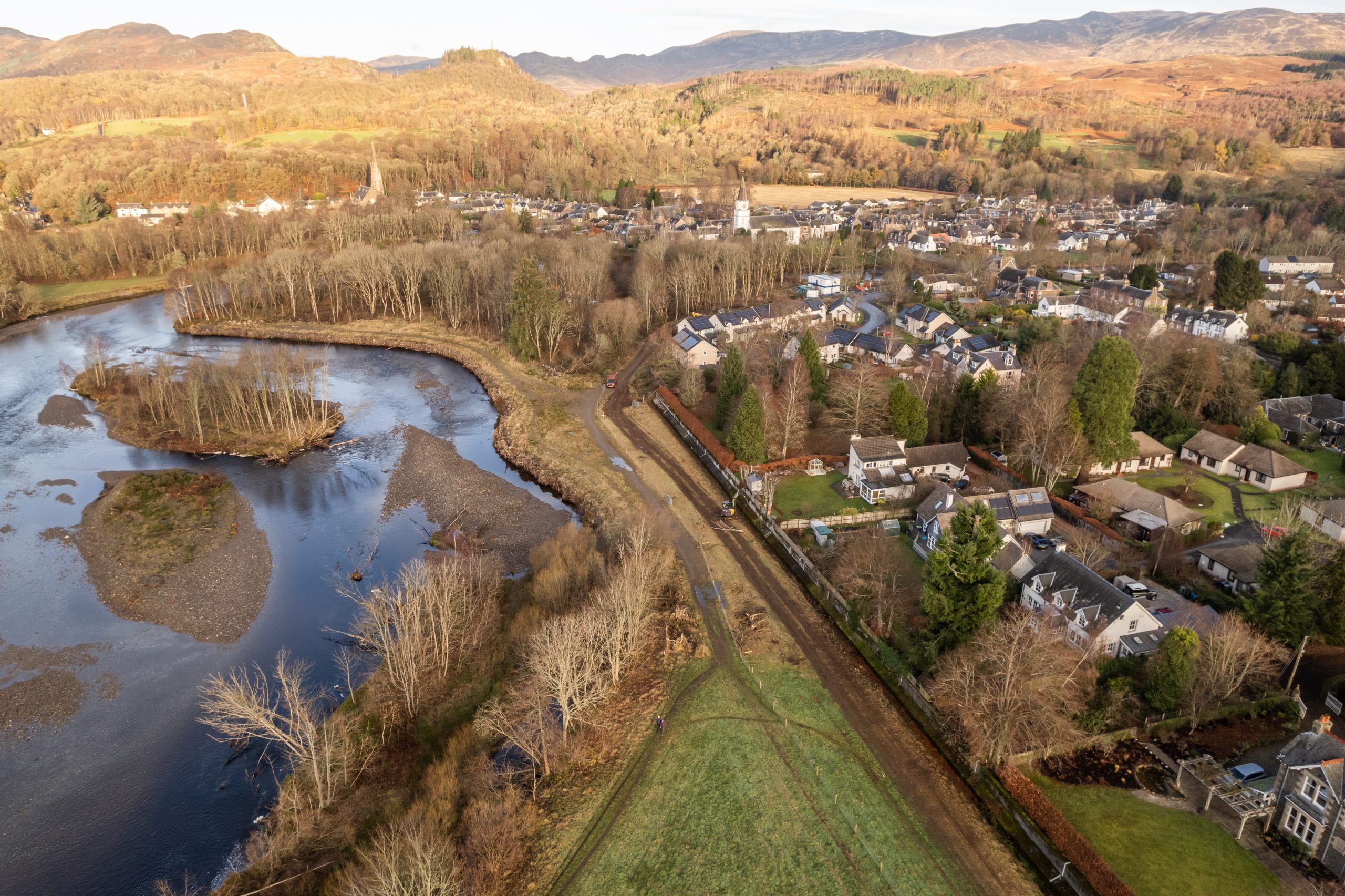 How a flood-prone Scottish village will be protected from three rivers ...