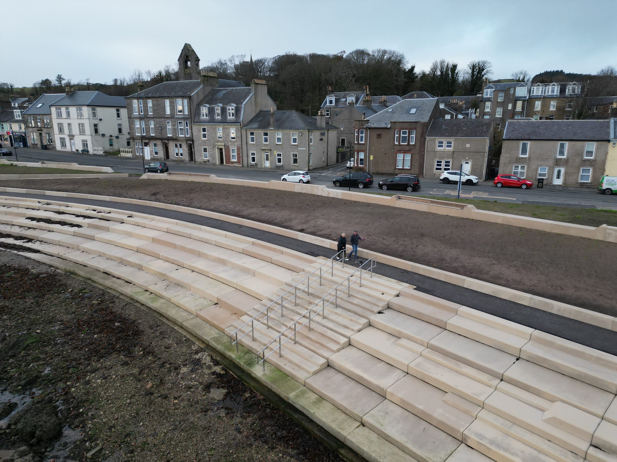 Offshore and onshore defences built to tackle Millport flooding from ...