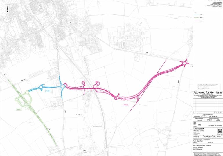 £168M Grantham Southern Relief Road opening delayed again as bridge ...