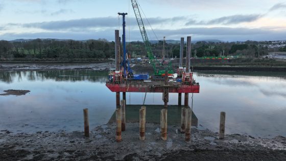 £85M Irish cross-border bridge project progresses with piling works ...