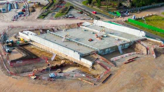 HS2 | Progress on Warwickshire ‘green’ bridge to take vehicles and ...