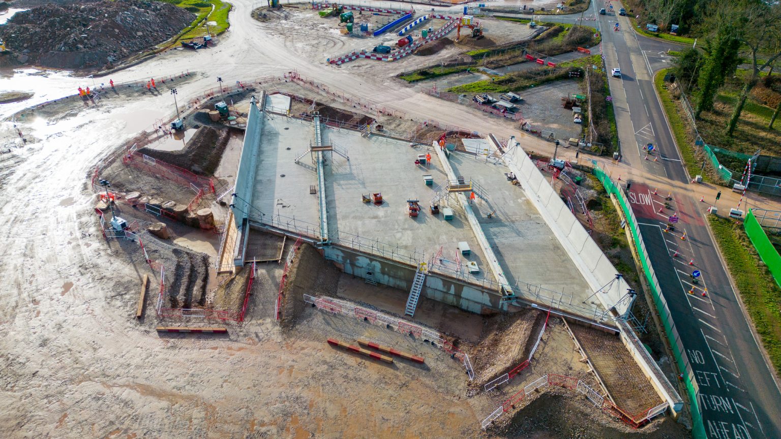 HS2 | Progress on Warwickshire ‘green’ bridge to take vehicles and ...