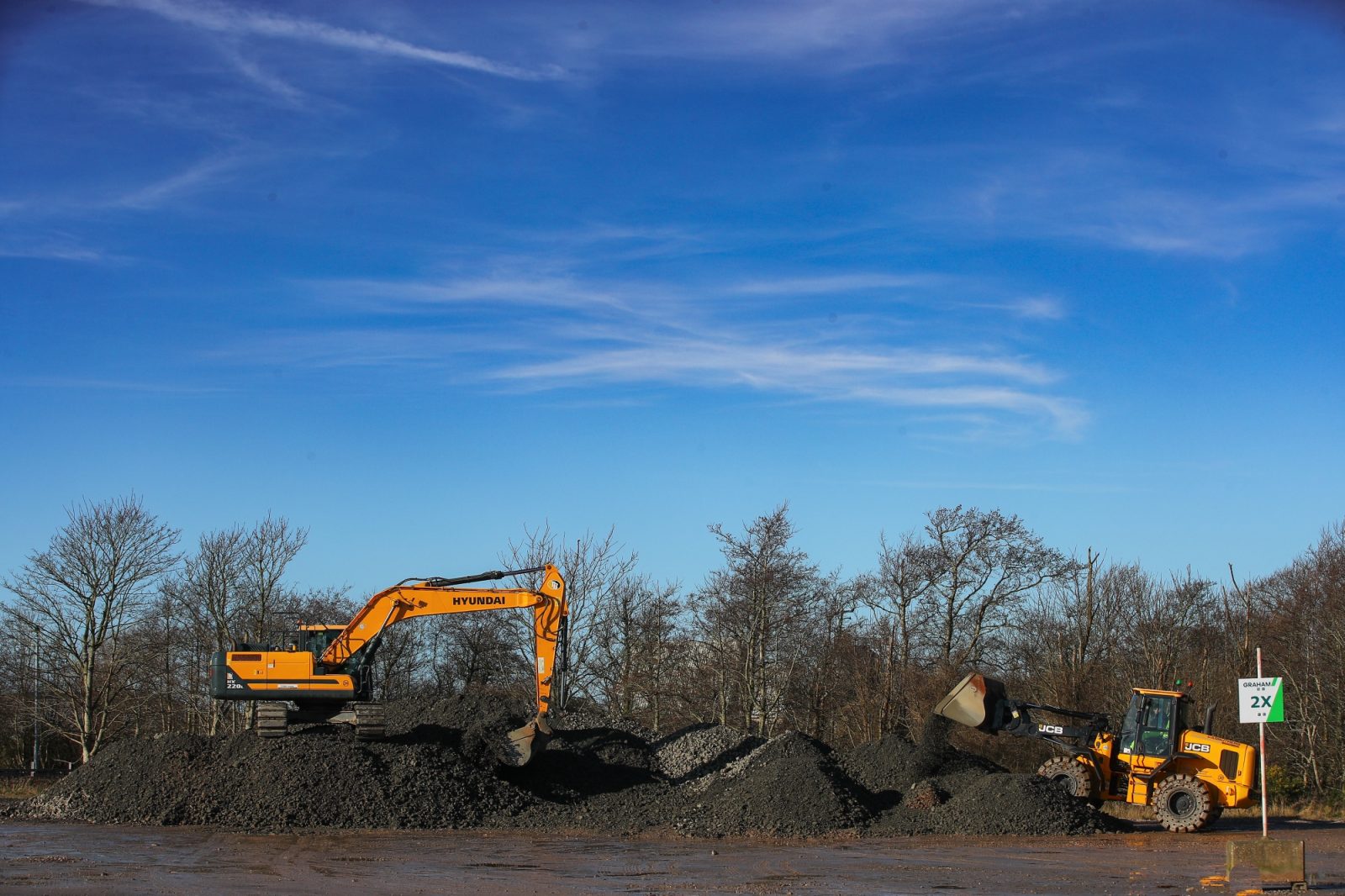 Aggregate arrives by rail at Cumbria low-level nuclear waste site for ...