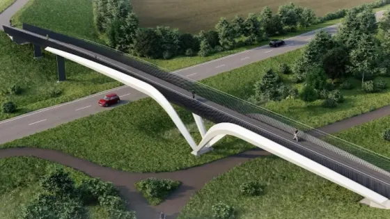 Graham to deliver active travel bridge over A10 in new Cambridge ...