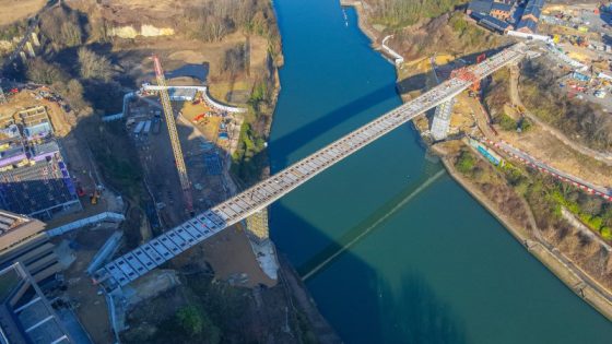 All 91 deck planks installed on Sunderland’s New Wear Footbridge | New ...