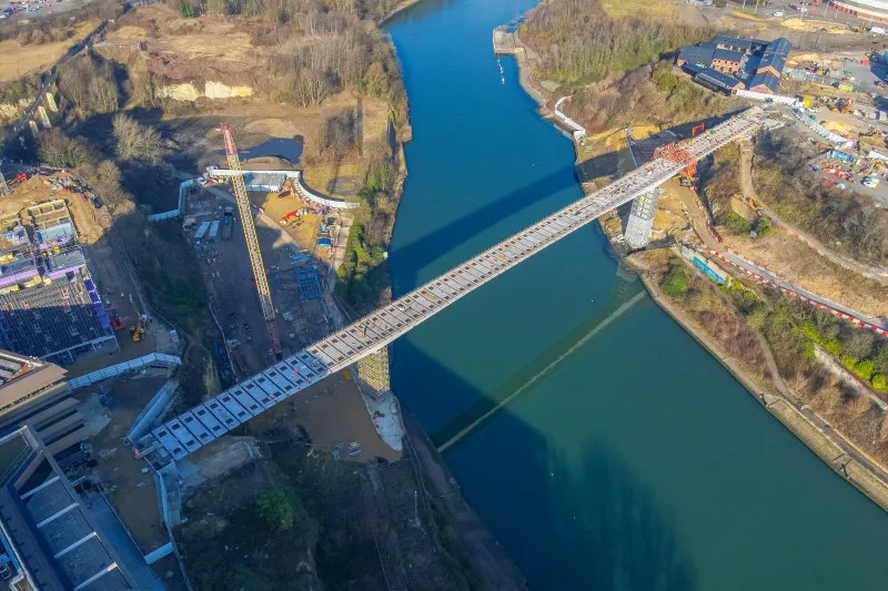 All 91 deck planks installed on Sunderland’s New Wear Footbridge | New ...